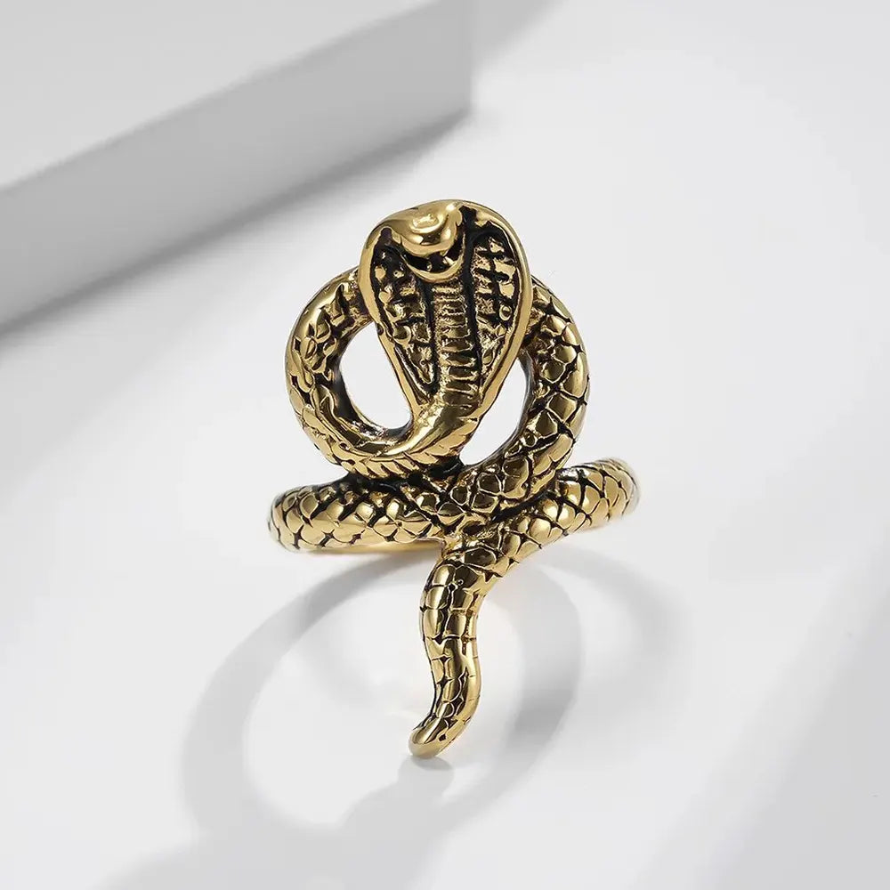 Gold Cobra Ring | Snakes Store™