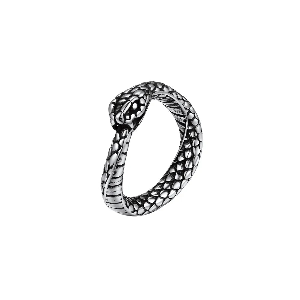 Silver Ouroboros Ring | Snakes Store™
