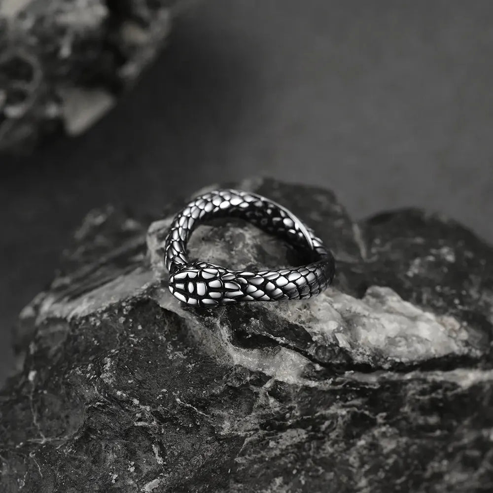 Silver Ouroboros Ring | Snakes Store™