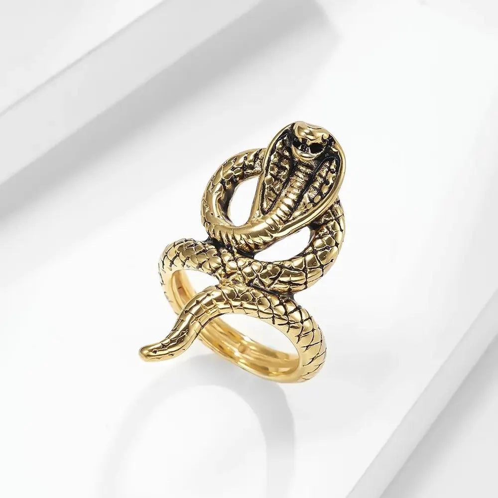 Gold Cobra Ring | Snakes Store™