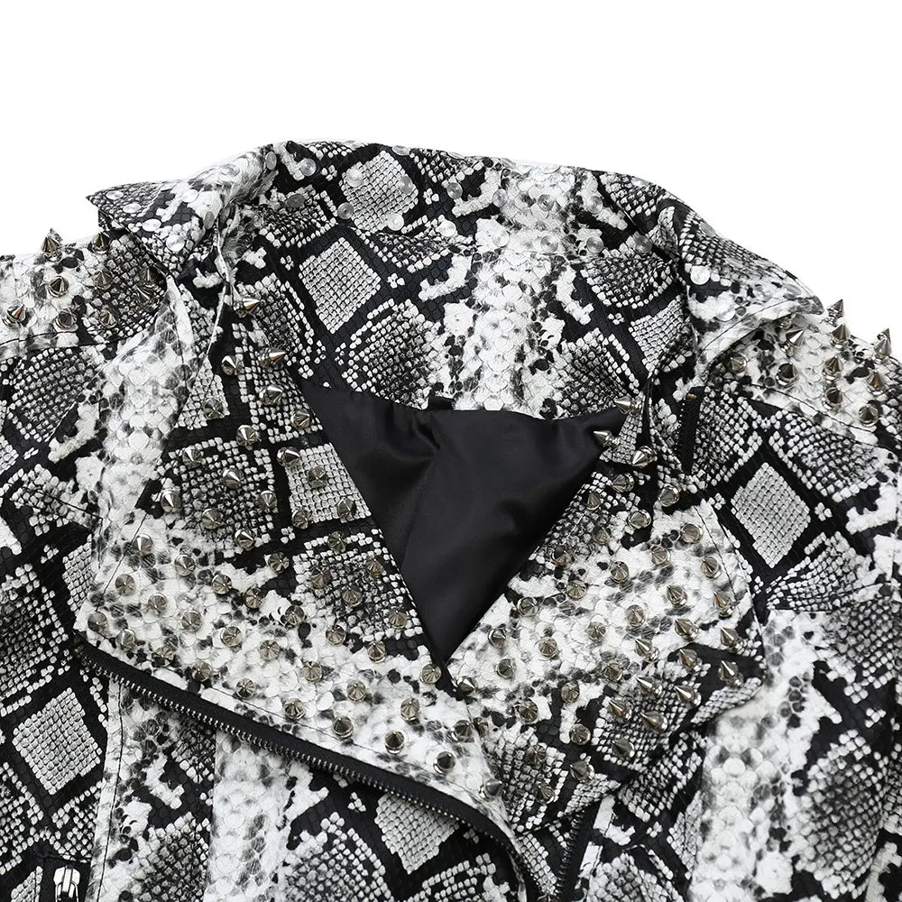 Grey Snake Print Jacket | Snakes Store™