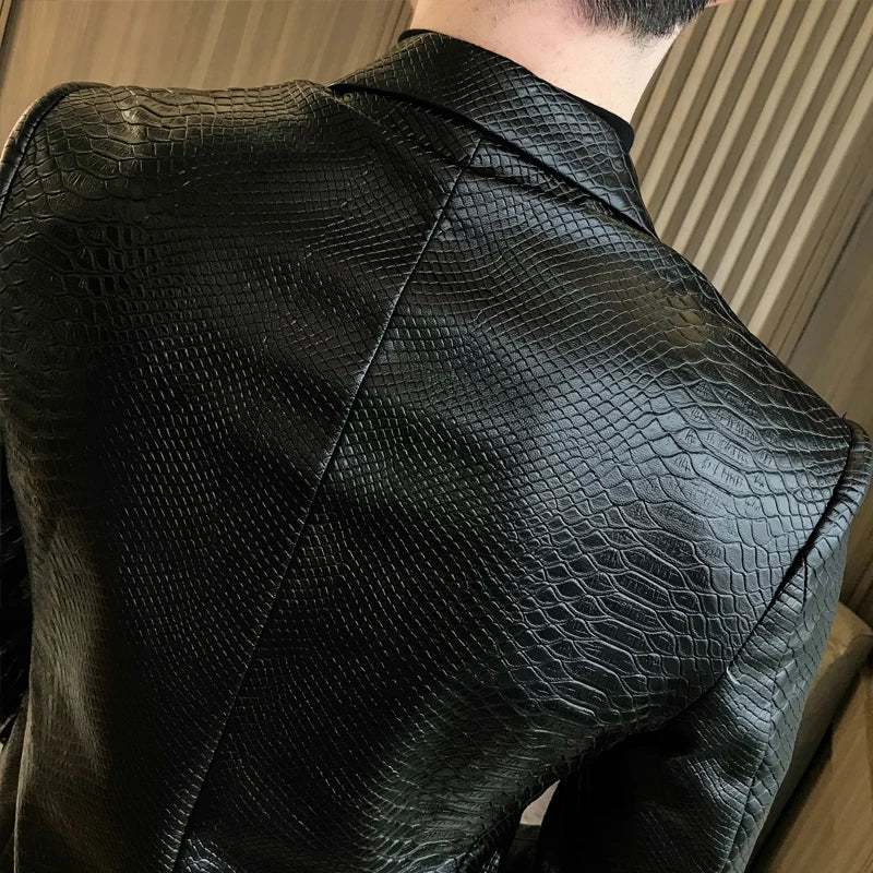 Snake Skin Jacket Mens