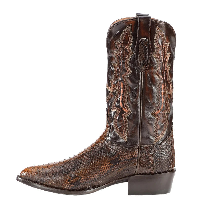 Brown Snakeskin Cowboy Boots | Snakes Store™