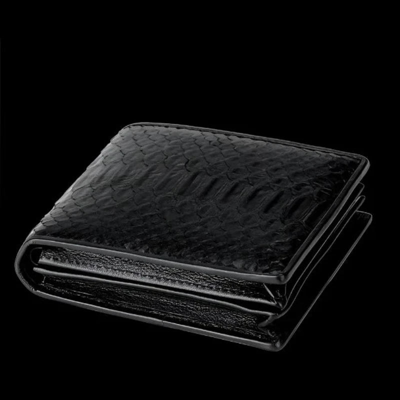 Black Leather Snake Wallet | Snakes Store™
