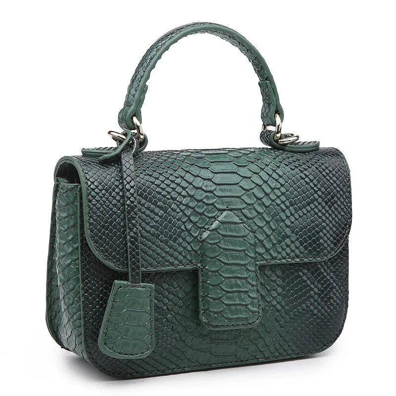 Green Snake Print Bag | Snakes Store