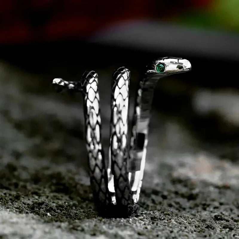Platinum Snake Ring | Snakes Store™