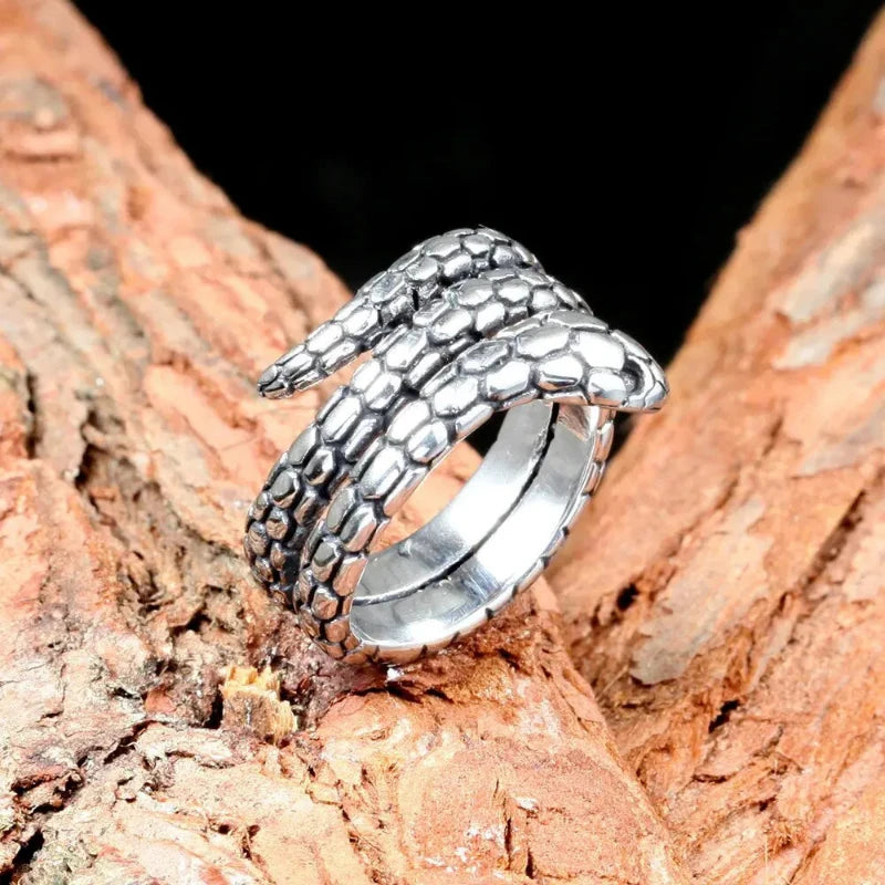 Silver Snake Wrap Ring | Snakes Store™