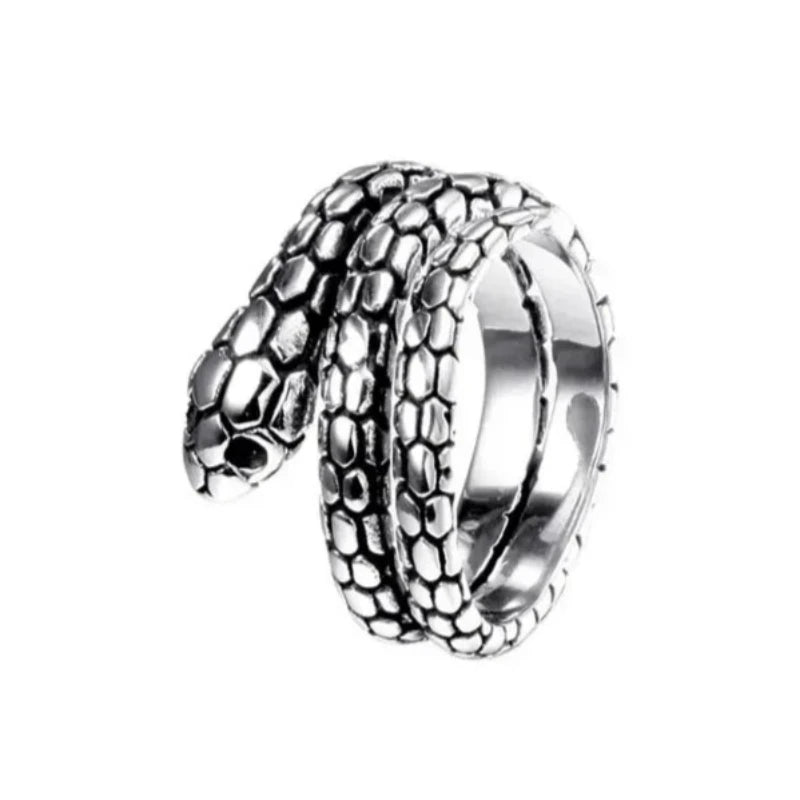 Silver Snake Wrap Ring | Snakes Store™