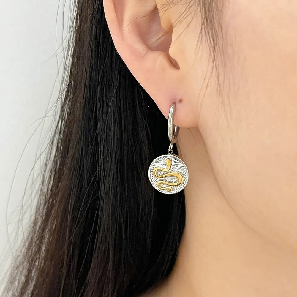 Titanium Snake Earrings | Snakes Store™